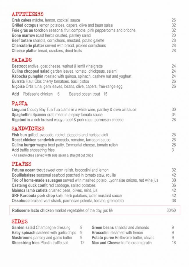 DINING - Takeaway Set Meals and Food Delivery options