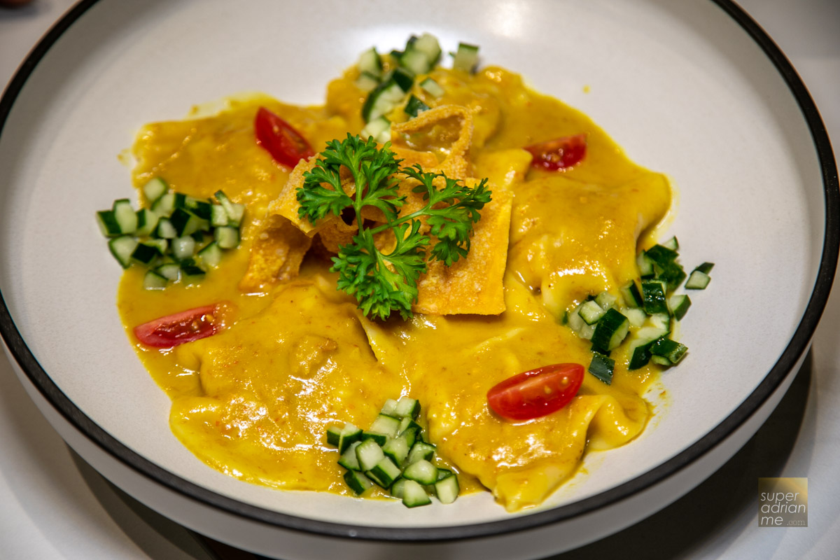 Farrer Horse – Otah Ravioli Fish & Prawn otah ravioli in a creamy ...