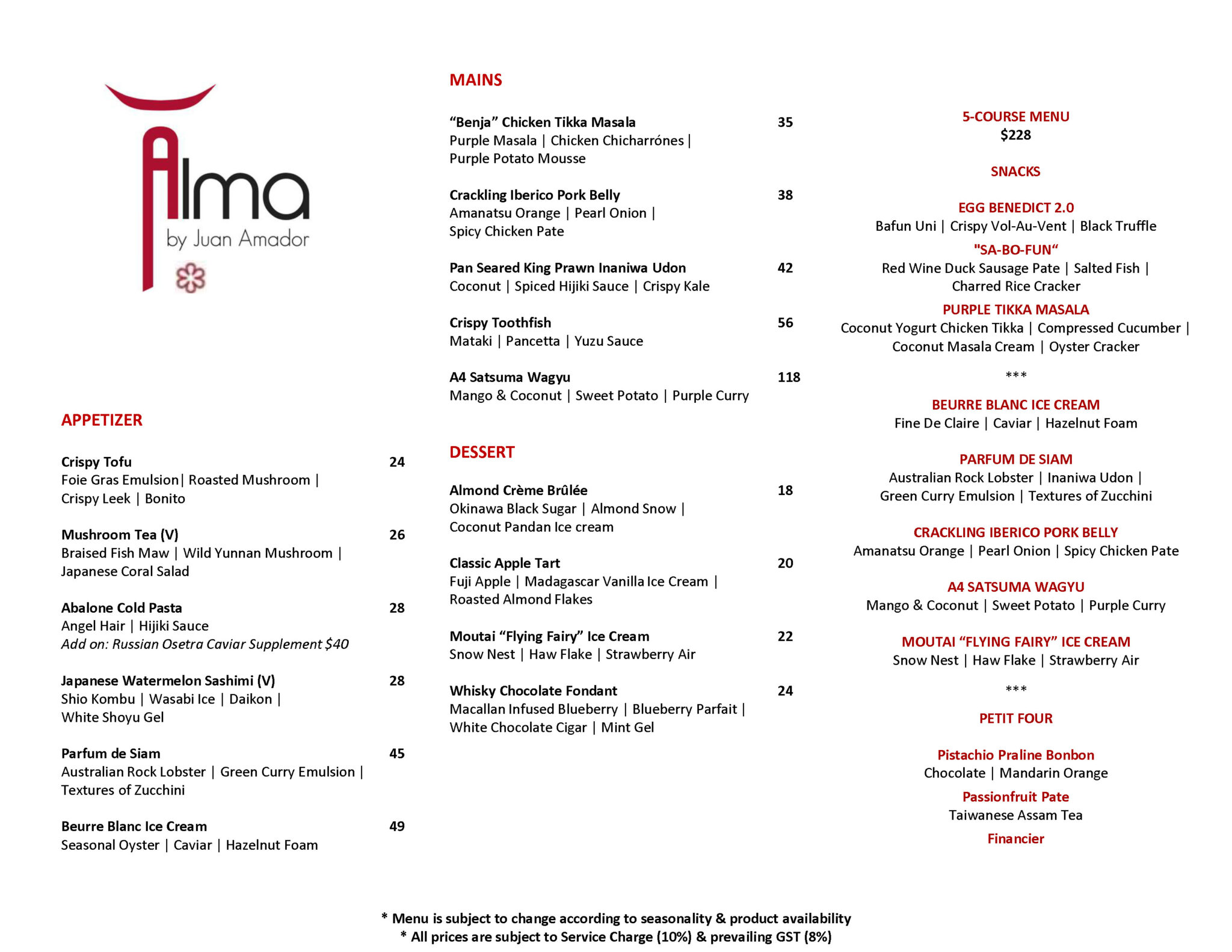 Chef Juan Amador curates new menu at the revamped Alma by Juan Amador ...