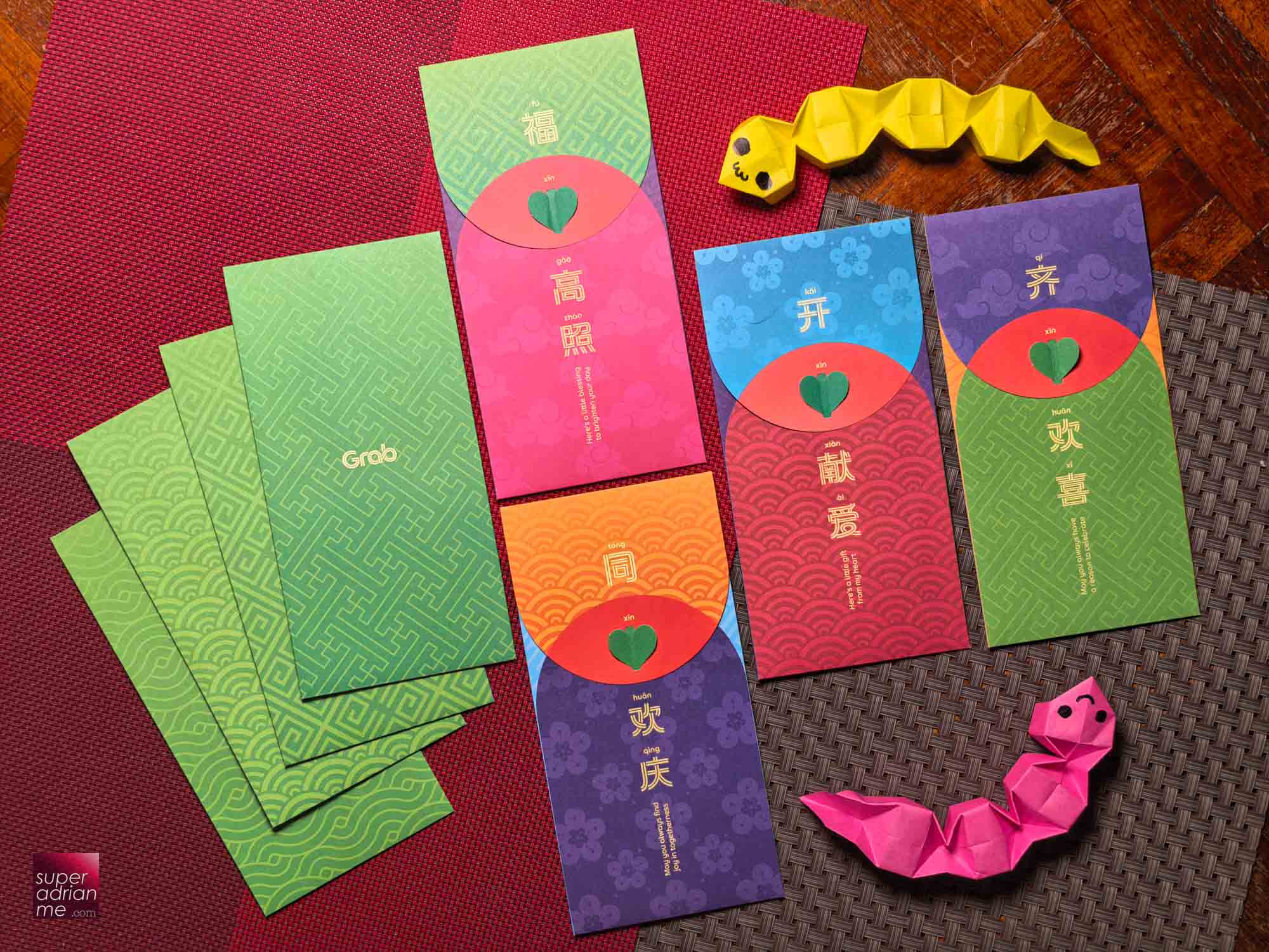 Grab Singapore CNY 2025 red packet ang bao design | SUPERADRIANME.com