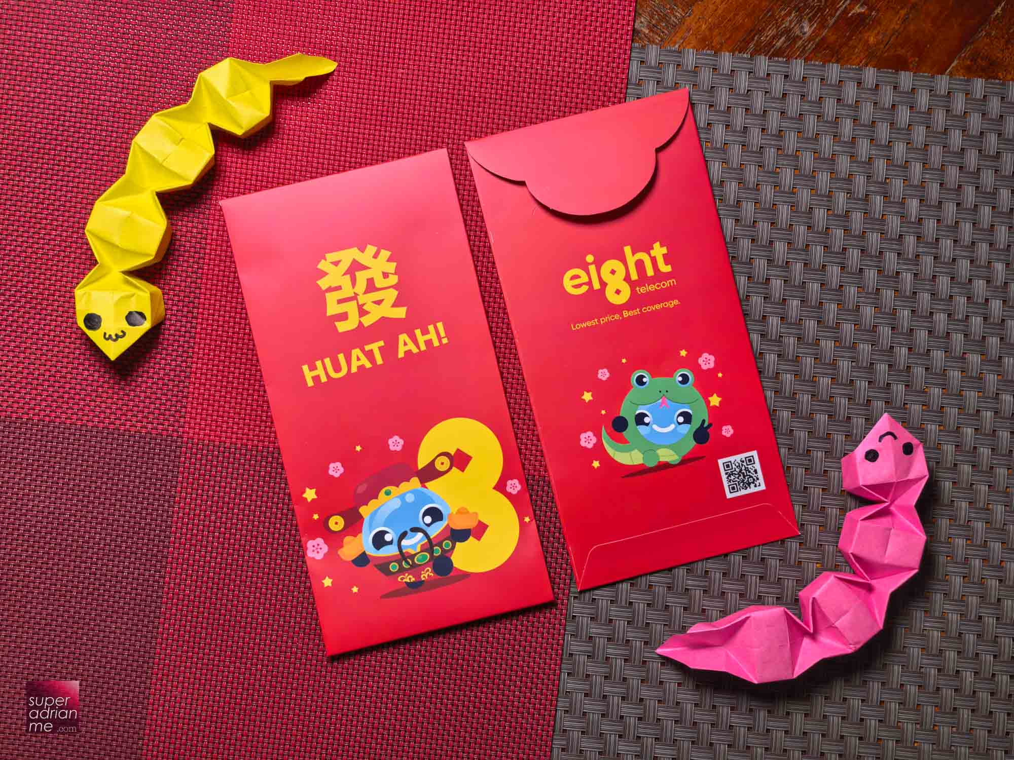 eight Telecom CNY 2025 red packet ang bao design | SUPERADRIANME.com