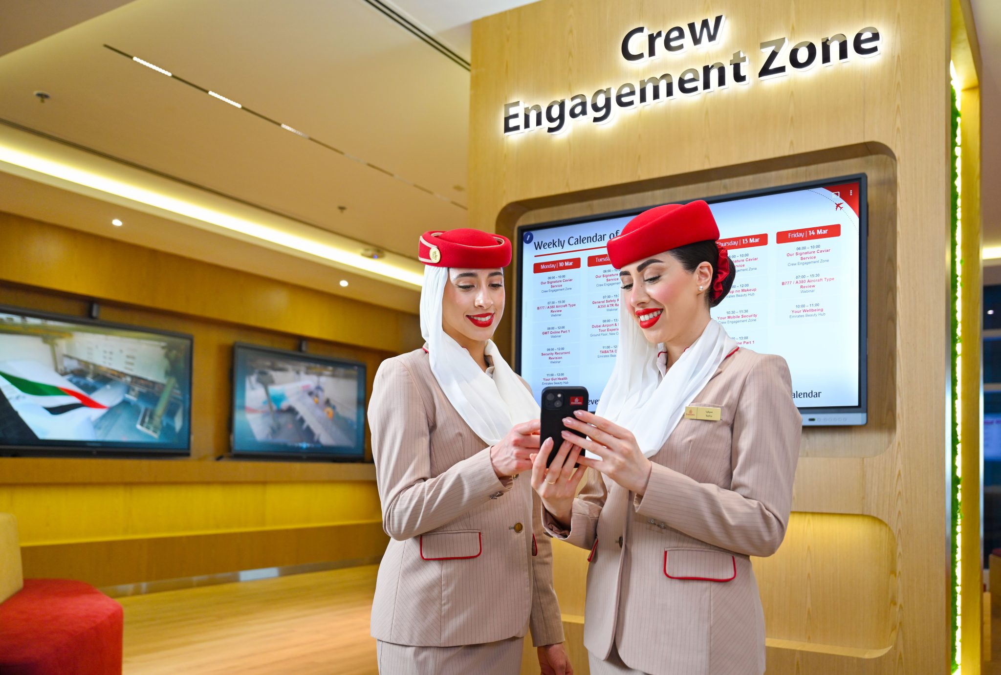 Emirates Crew Engagement Zone in Dubai HQ | SUPERADRIANME.com