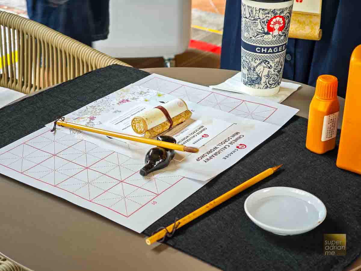 Calligraphy sessions at CHAGEE Pagoda House | SUPERADRIANME.com