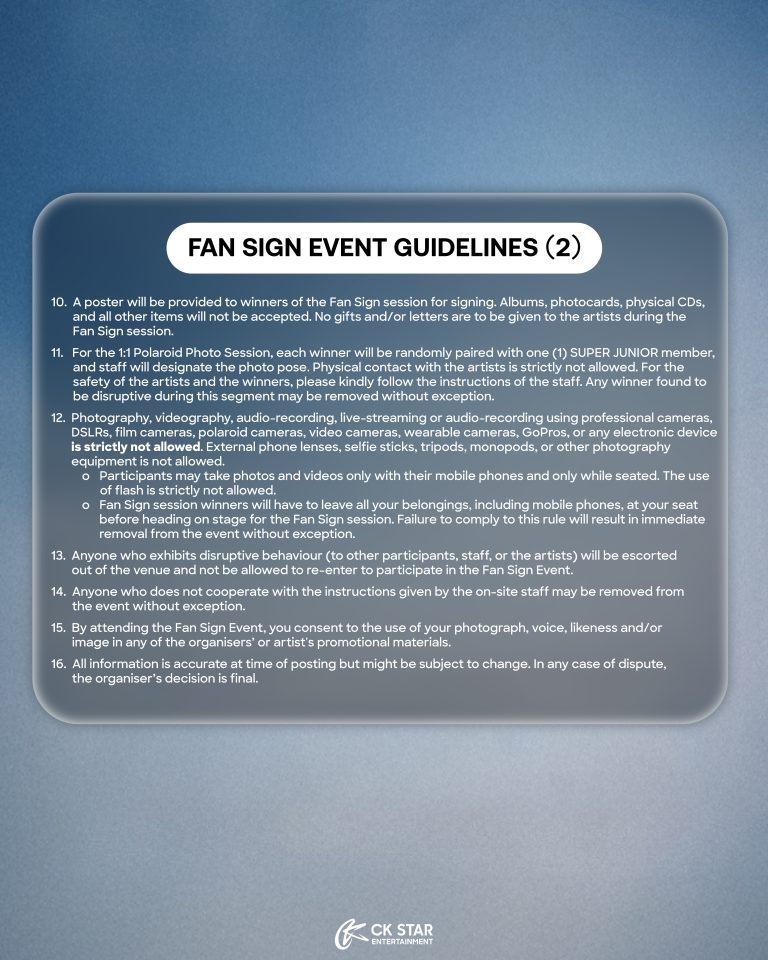 7 FAN SIGN EVENT GUIDELINES 2 | SUPERADRIANME.com