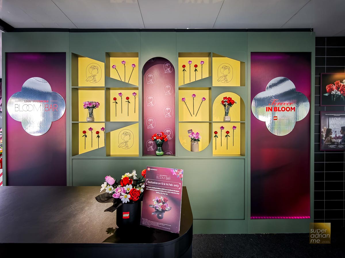 LEGO Botanicals Bloom Bar Opens at Raffles City with Free Rose Builds ...