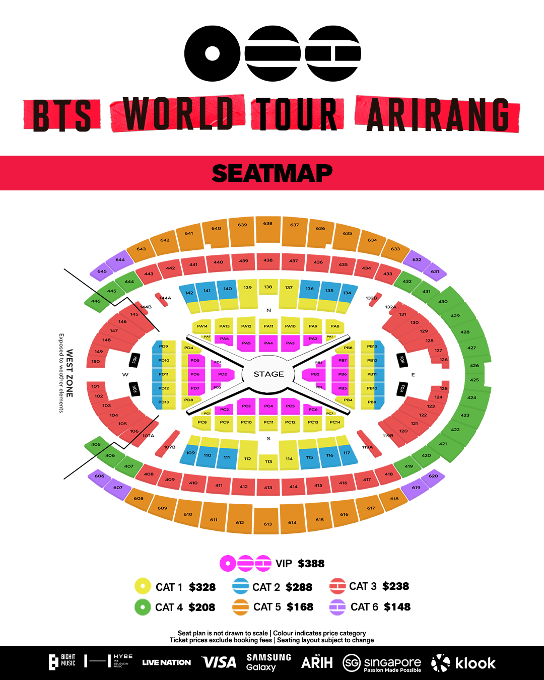 BTS Returns to Singapore for Historic Four Night ARIRANG Tour Stadium ...